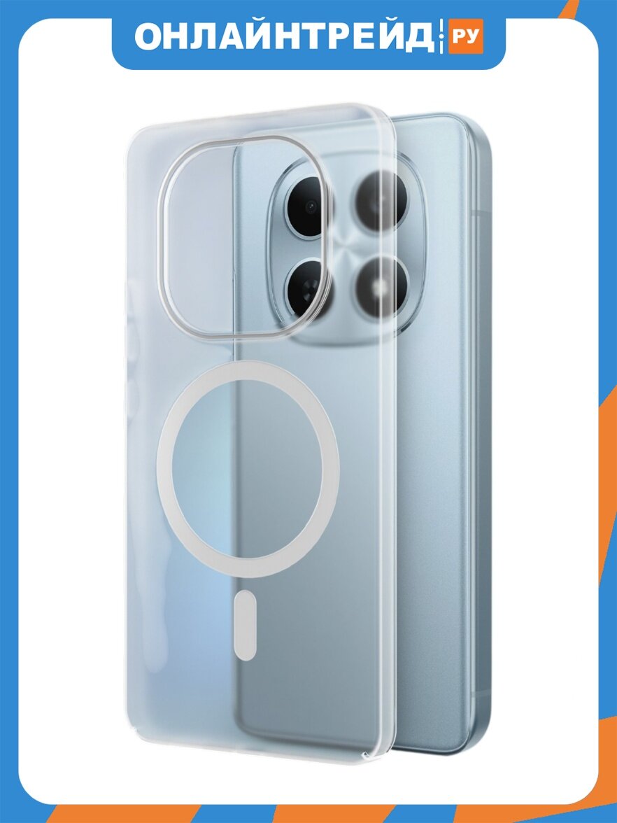 Чехол Borasco Ice MagnetCase для Xiaomi Redmi Note 15 4G, прозрачный
