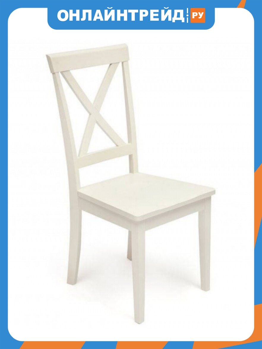Комплект стульев Tetchair GOLFI (Гольфи) дерево гевея/мдф, 442x542x950, pure white (402) (2 шт/уп)