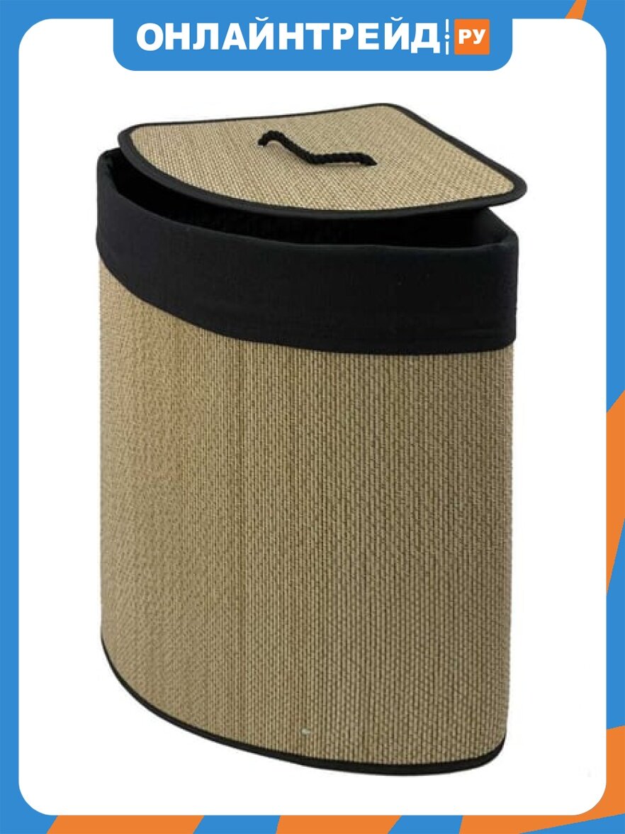Корзина для белья Homium for Home Eco 48 л, 35*35*50 см, угловая (laundry18)