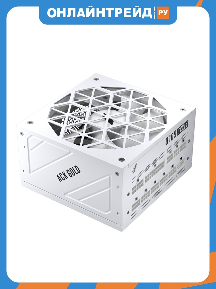 Блок питания 1STPLAYER ACK, 850W, 80+ Gold, ATX3.1, белый