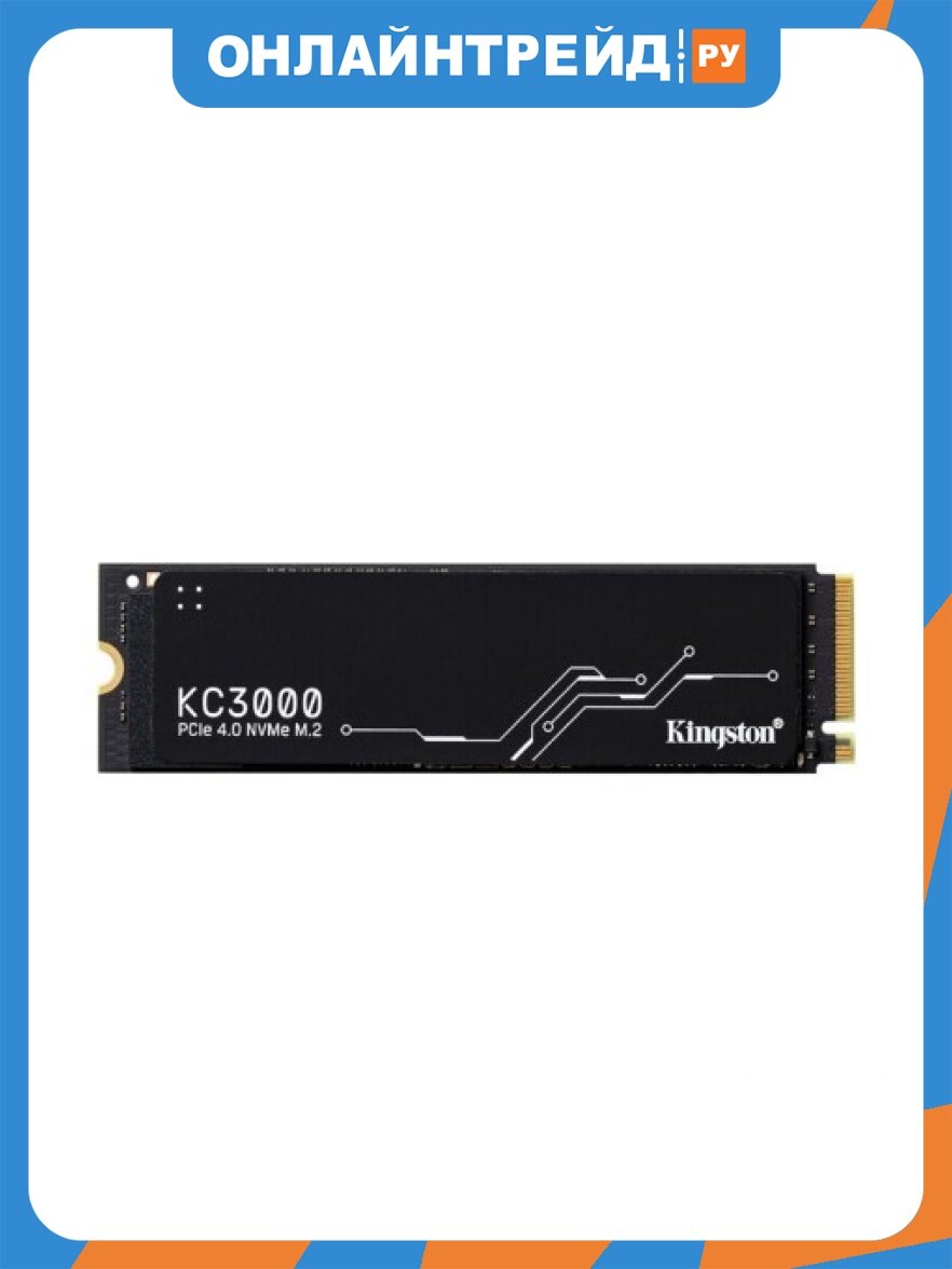 SSD диск Kingston KC3000 2048Гб, M.2 2280, PCI-E 4.0 x4, NVMe (SKC3000D/2048G)
