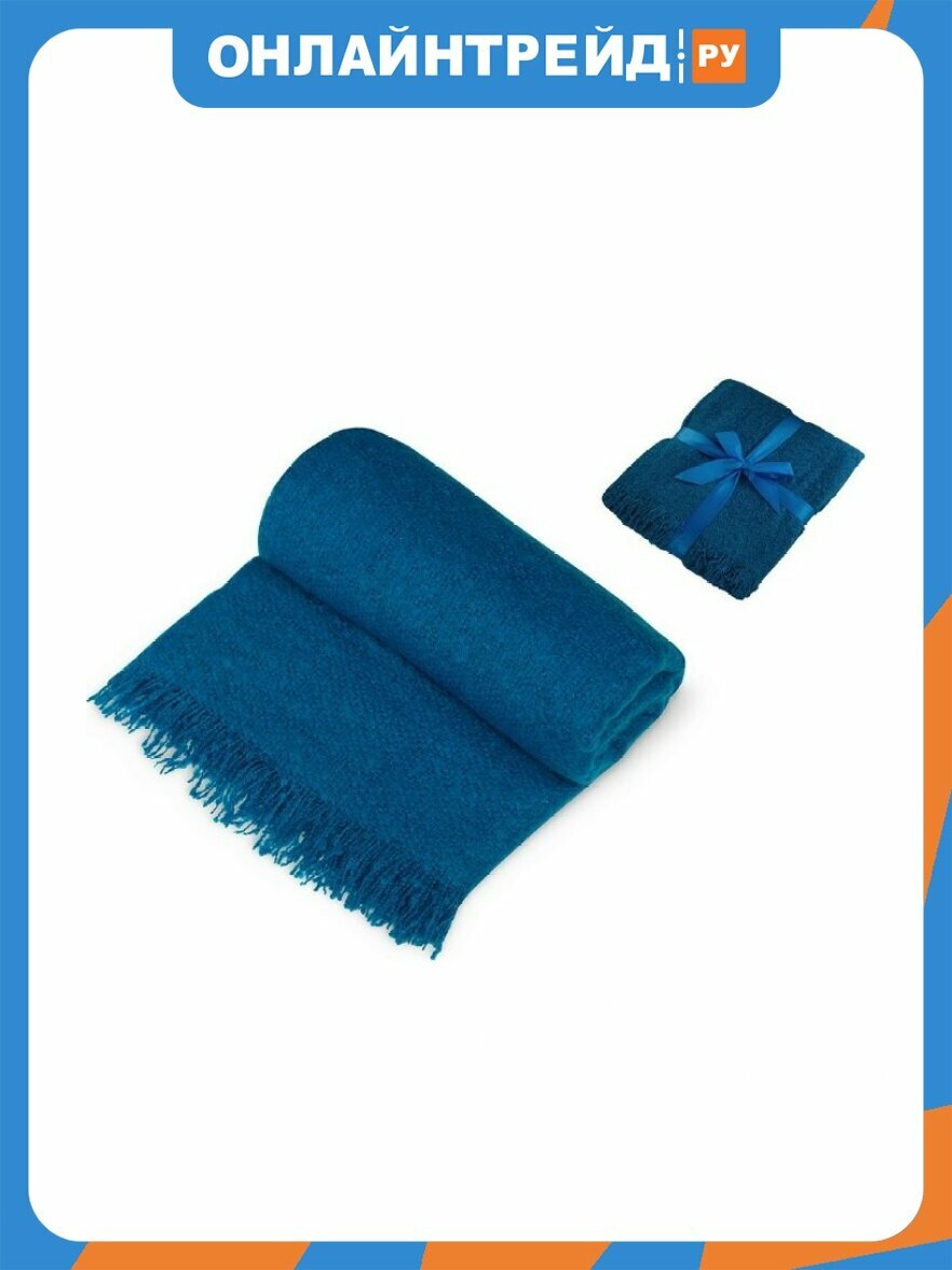 Плед US Basic акриловый Mohair, синий (837322)