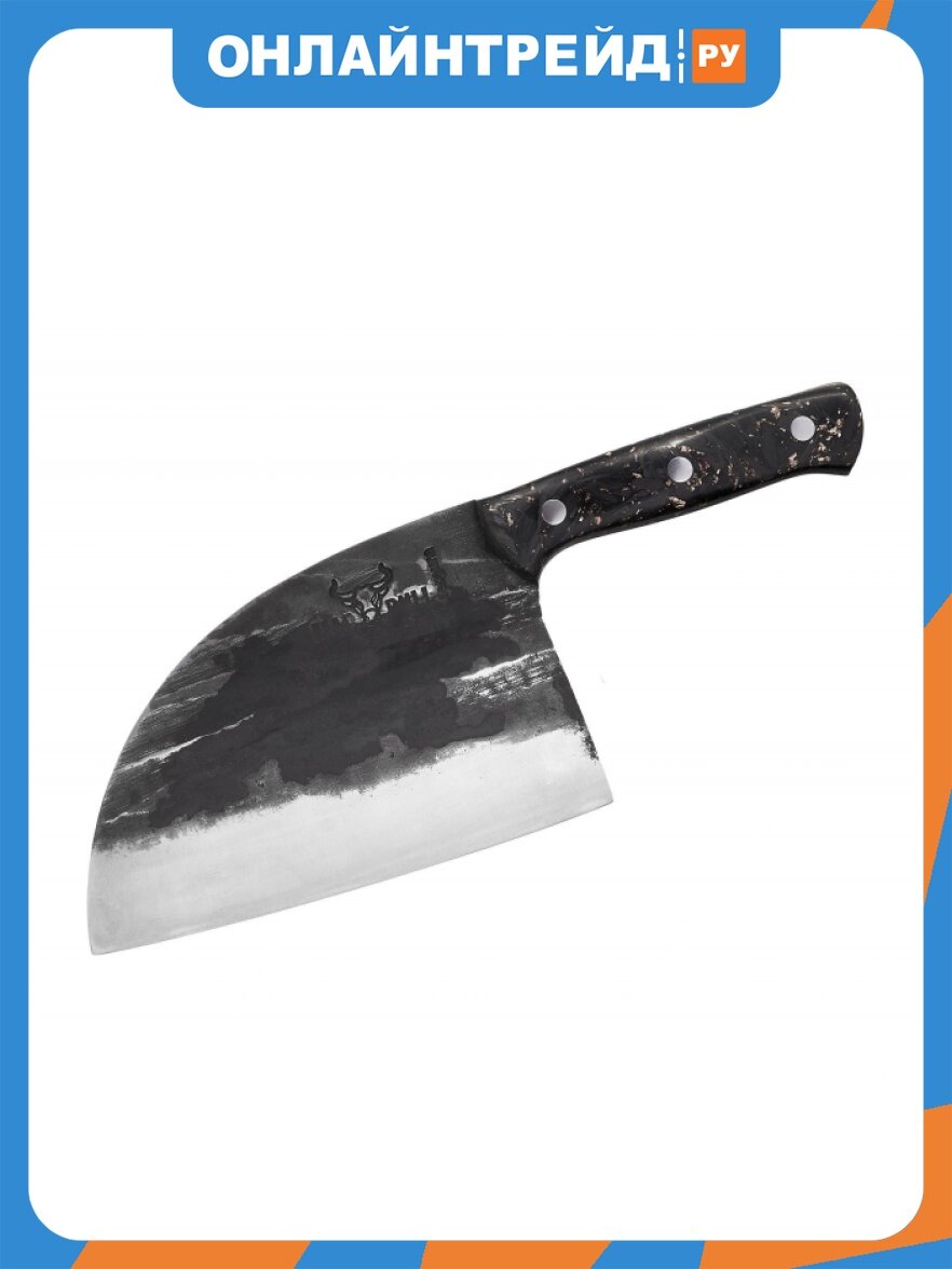 Сербский топорик кухонный Samura MAD BULL, 180 мм, G-10 чёрный (SMB-0040B/K)