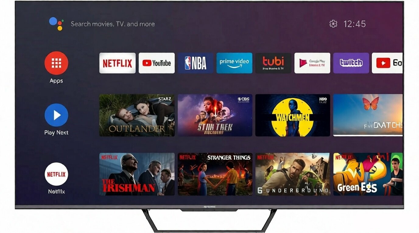 Телевизор 55" SKYWORTH 55SUE9500 OLED, 4K Ultra HD, смарт ТВ, Google TV, серый