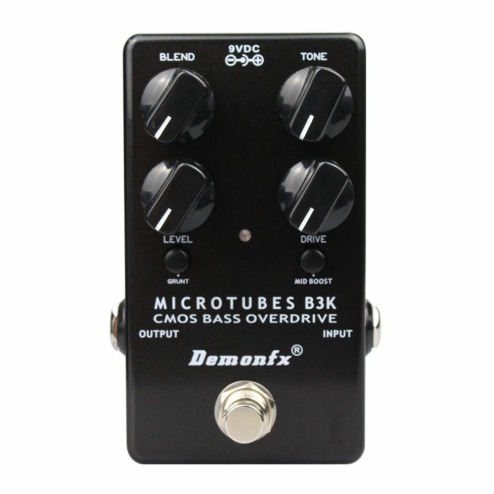 Педаль овердрайва для бас-гитары Demonfx MICROTUBES B3K V2 с истинным байпасом