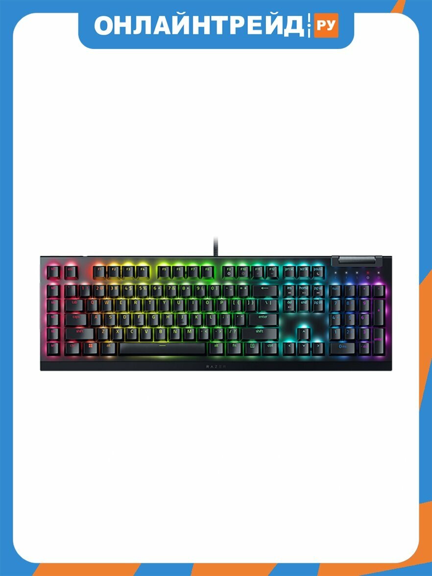 Игровая клавиатура Razer BlackWidow V4 X (Yellow Switch) - Rus (RZ03-04702500-R3R1)