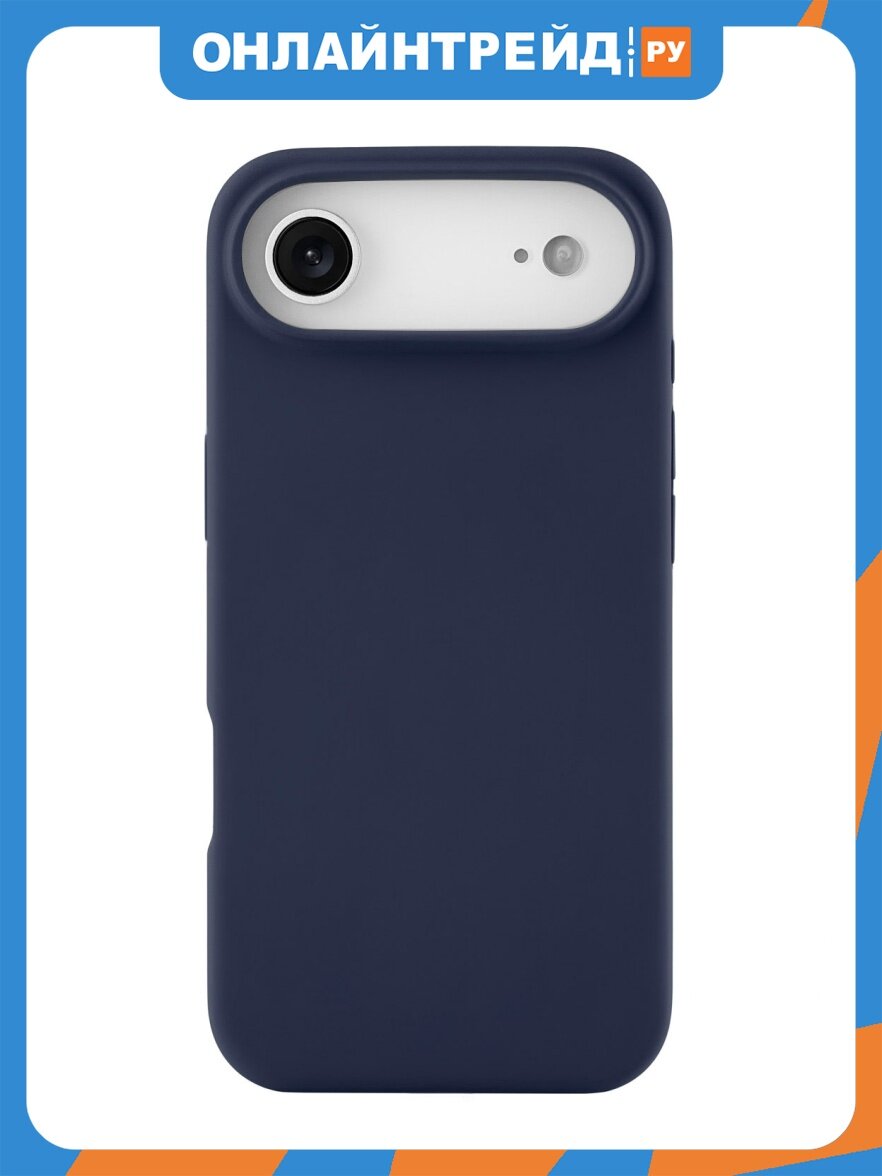 Чехол Ubear Touch Mag Case для Apple iPhone 17 Air, MagSafe совместимый, силикон, софт-тач, темно-синий