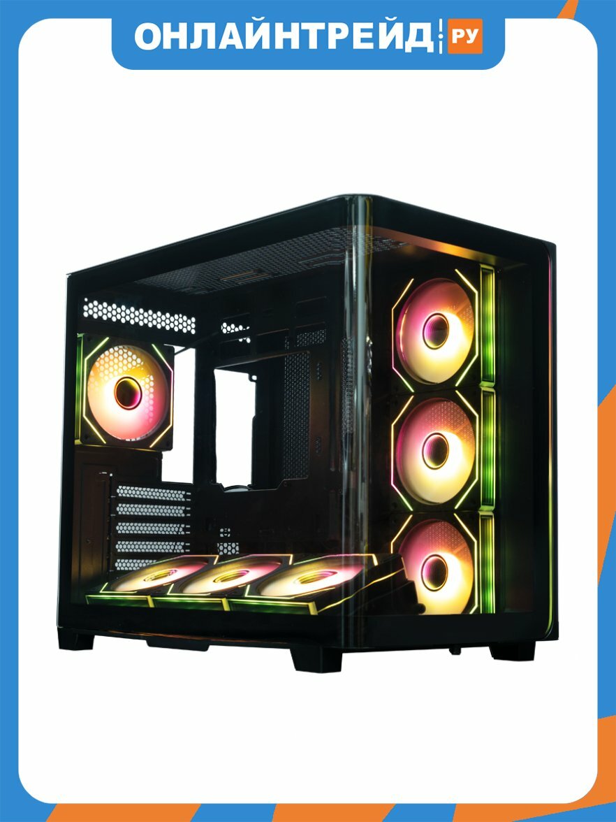 Корпус Xastra QR600 7ARGB C10-UC, черный