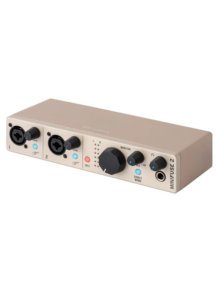 Аудиоинтерфейс Arturia USB MiniFuse 2 Champagne — фото 1