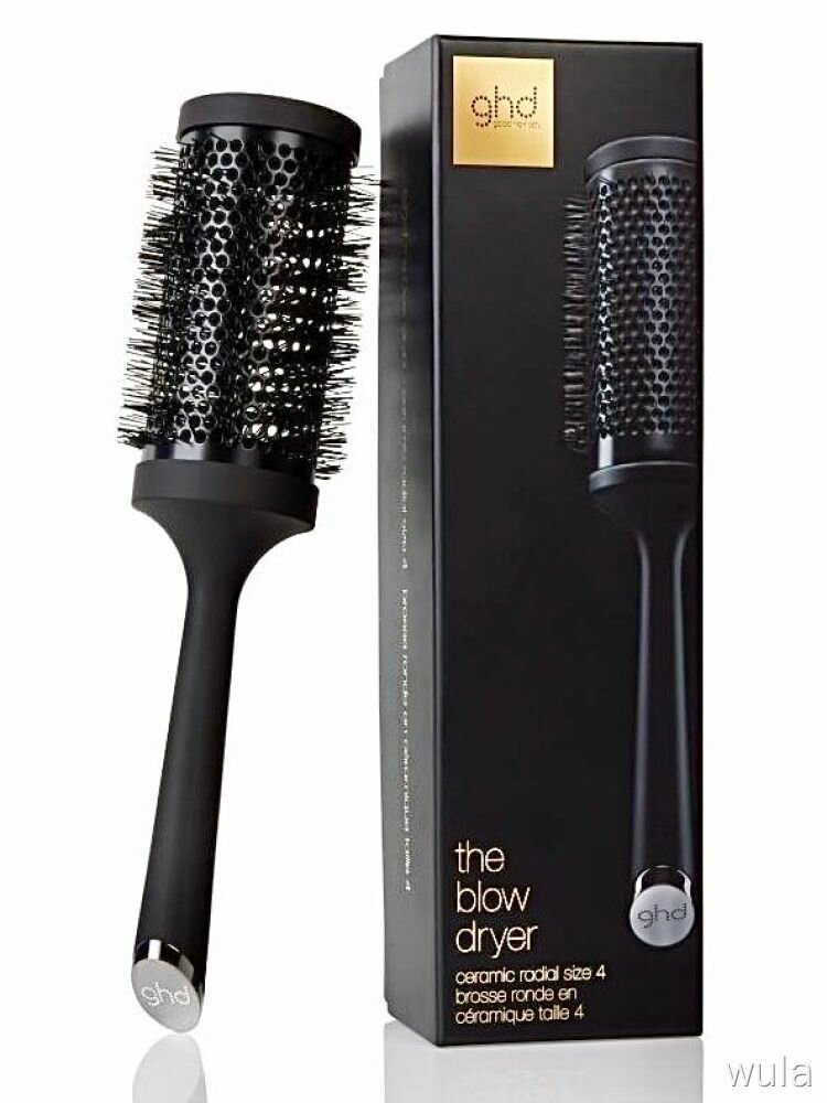 Фен-щётка ghd ceramic radial size 4, черная, для сушки волос, щётка для фена