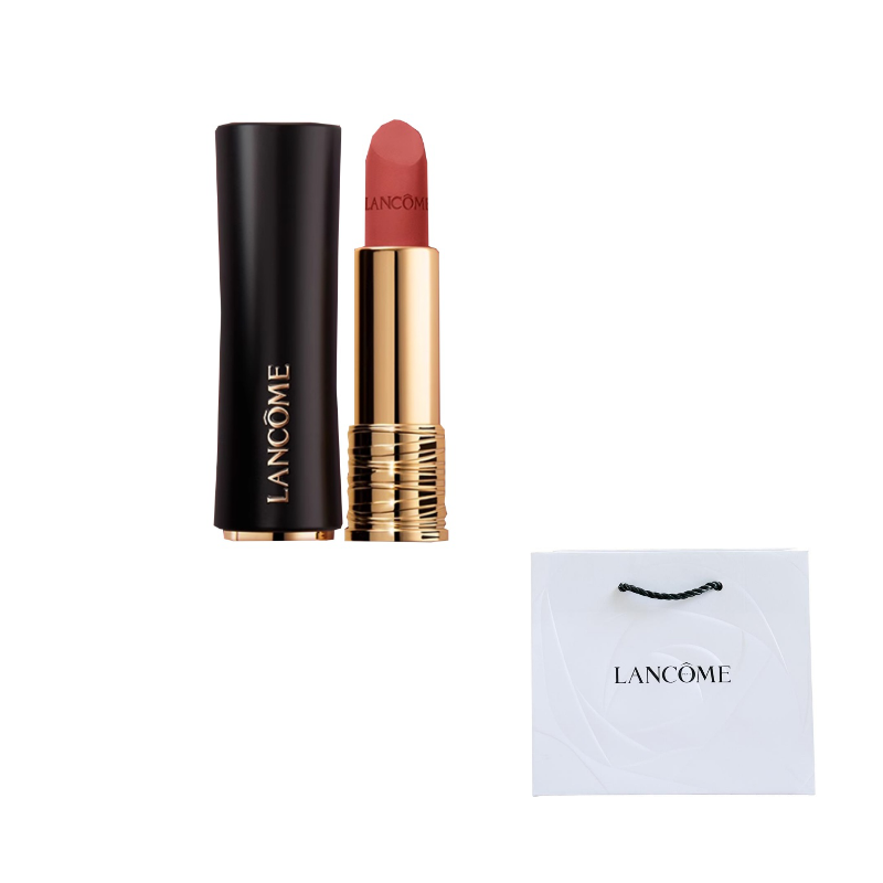 Помада-бальзам для губ женский LANCOME Jingchun Small Round Pendant Black Gold Tube, оттенок #316 Enchanting Pink