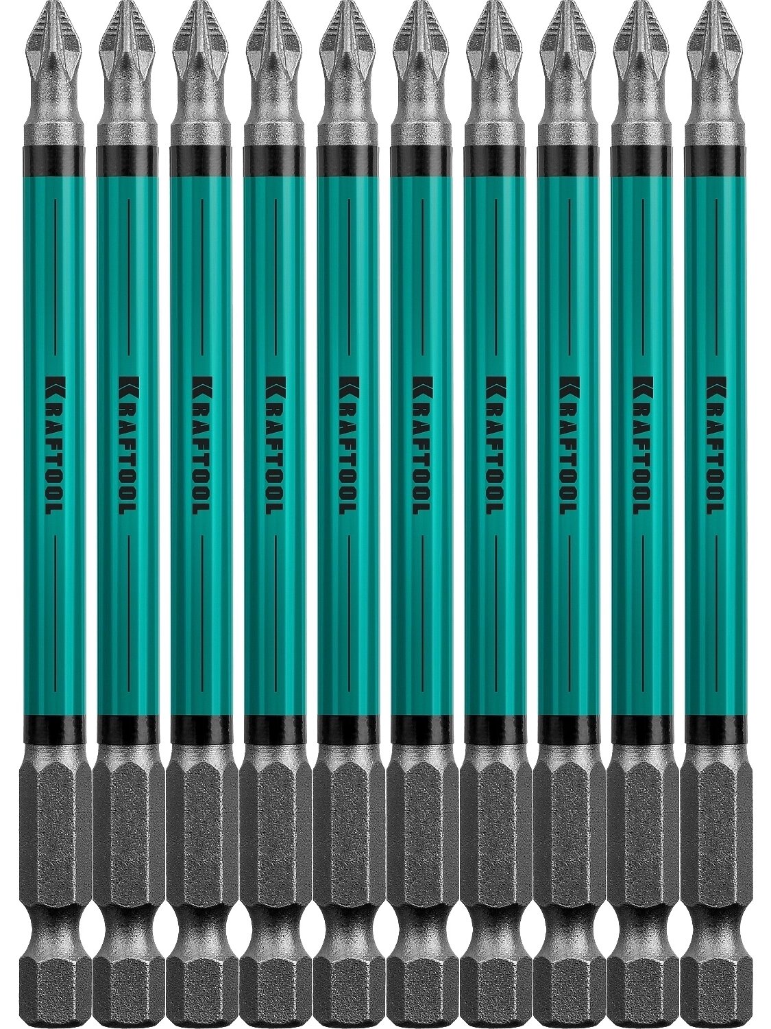 Биты KRAFTOOL Optimum PZ2, 100 мм, 10 шт