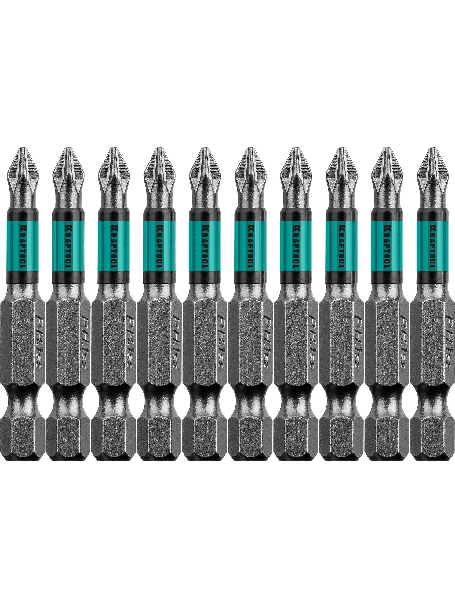 Биты KRAFTOOL Optimum, PH1, 50 мм, 10 шт