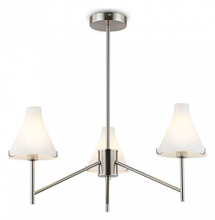 Люстра на штанге Ambrella Light HIGH LIGHT LH57121 цвет плафона подвески Белый, цвет арматуры Никель