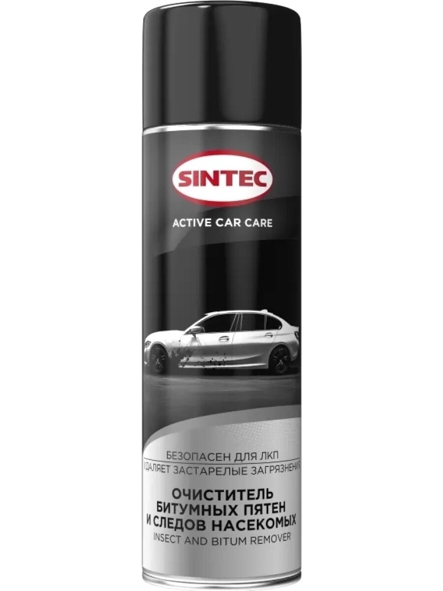 Очиститель битумных пятен и следов насекомых Sintec 650мл (аэрозоль)