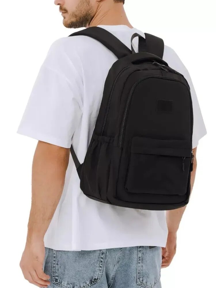 Samsonite Рюкзак, городской, полиуретан, политекс, 42x30x10 см, серо-черный, для мужчин и подростков — фото 1