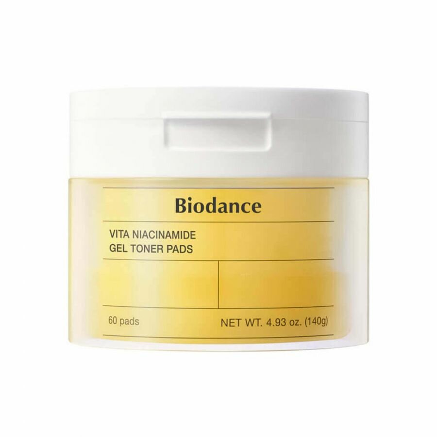 BIODANCE Осветляющие гелевые тонер-пэды с ниацинамидом Vita Niacinamide Gel Toner Pads, 60 шт.