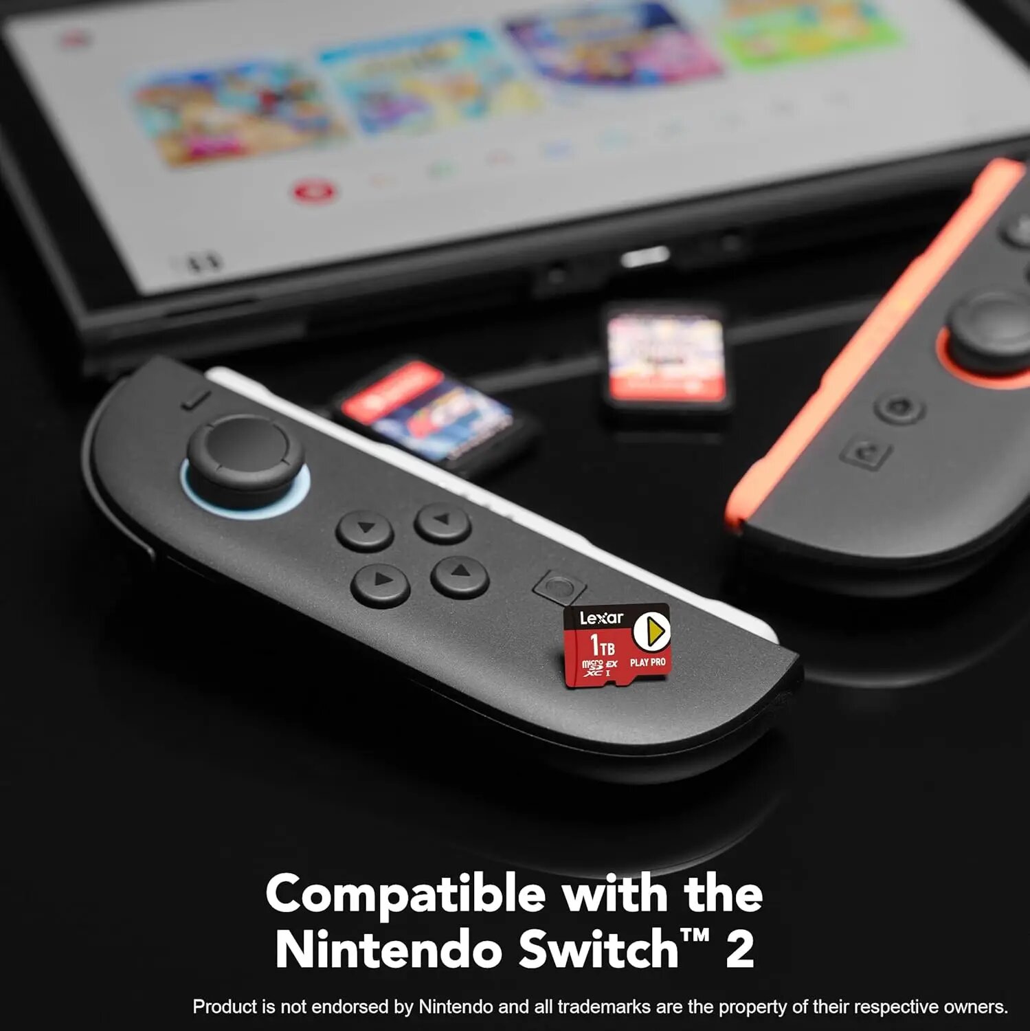 Lexar microSD Play PRO 256/512/1024 ГБ для Nintendo Switch 2 ASUS ROG Ally — фото 1