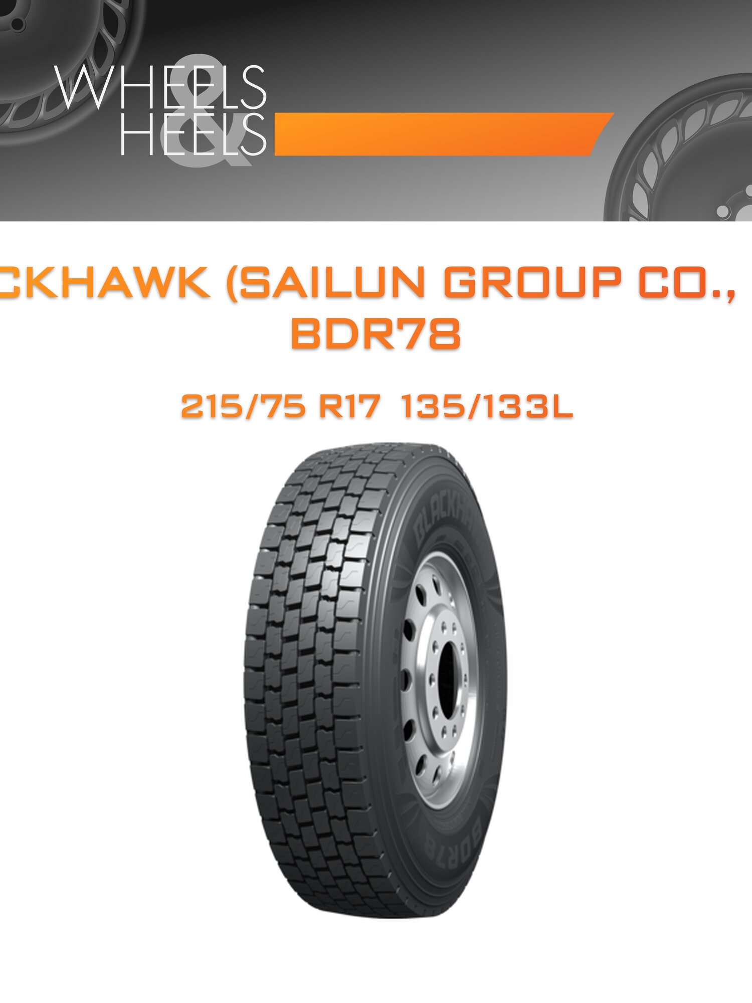 Шина автомобильная Blackhawk (Sailun Group Co, LTD) BDR78 215/75 R17.5 135/133L ALLSEASON, всесезонная, универсальная