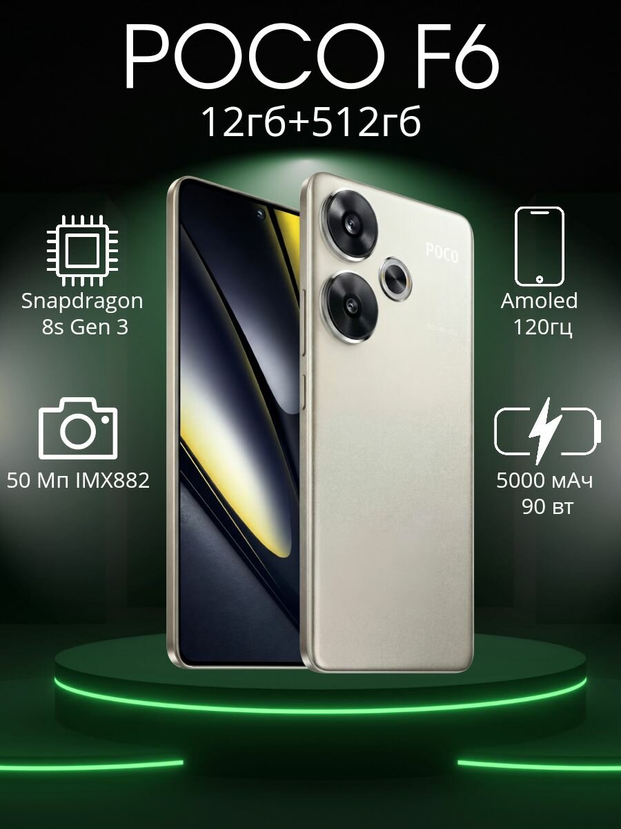 Poco Смартфон Global 12/512 ГБ, Nano-SIM, серый металлик