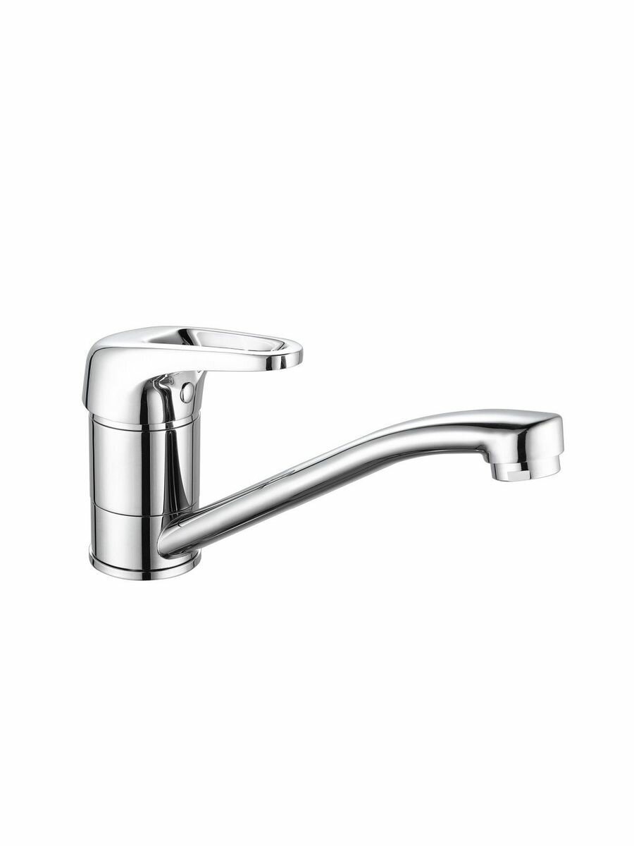 Смеситель для кухни с поворотным изливом GROSS AQUA Оптимум (Optima), латунь, хром, 3509511C-G0145