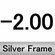 Фотохромные авиаторы Chashma из титана -2.00 Degrees Silver, Серый