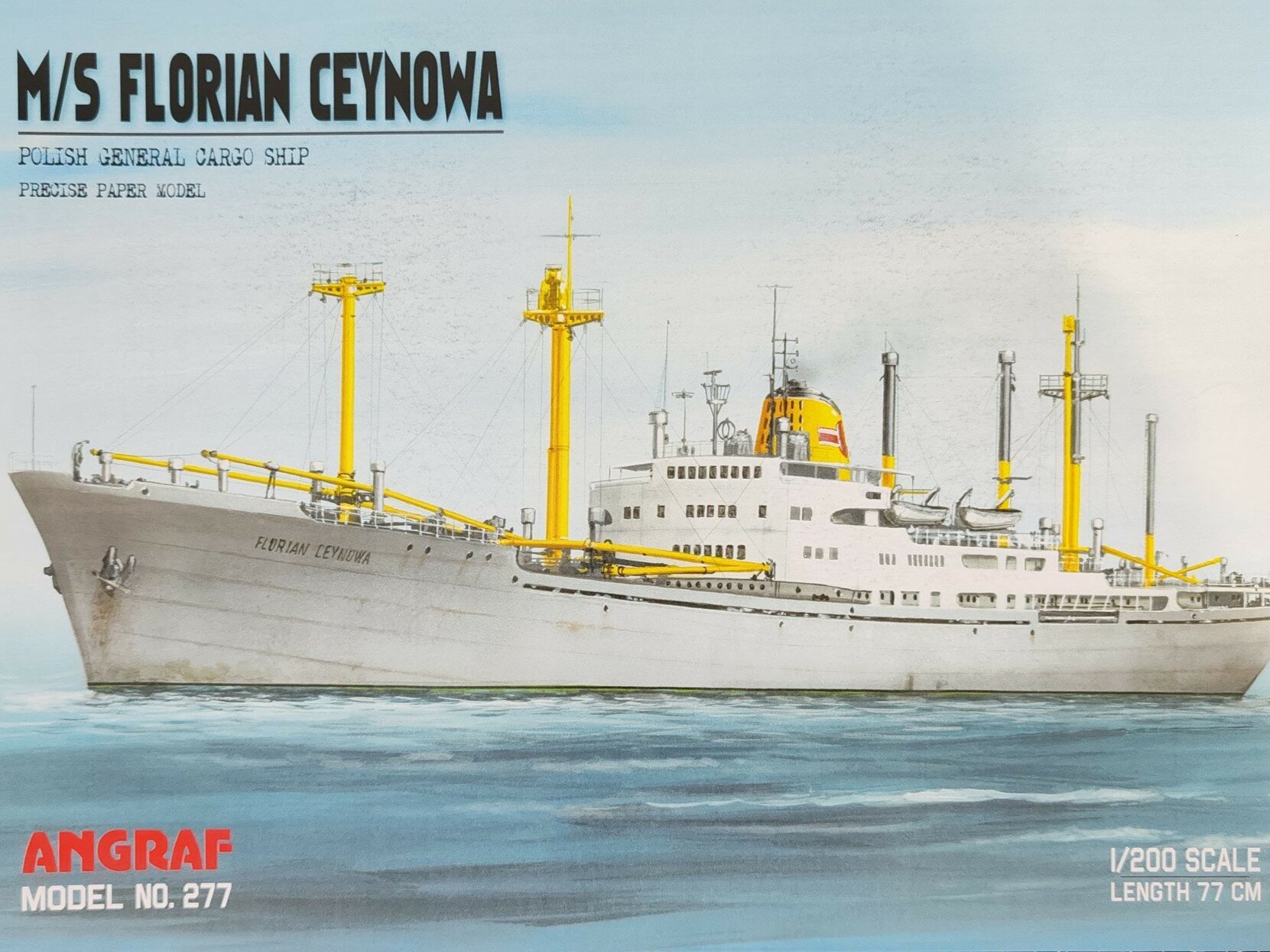 Сборная бумажная модель Танкер M/S Florian Ceynowa - angraf №277 (журнал)