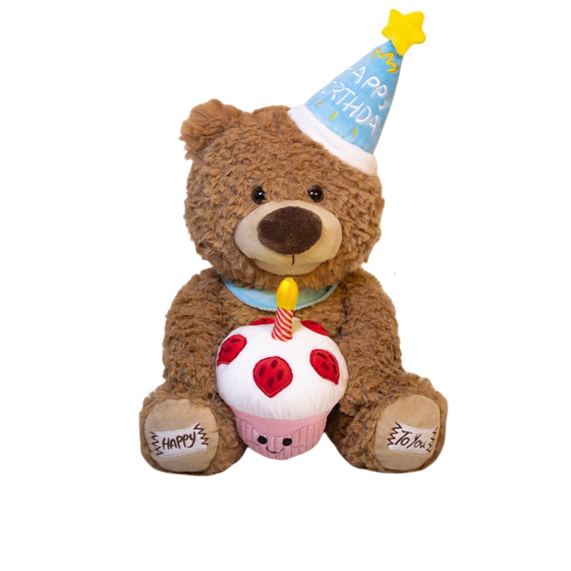 Плюшевая кукла унисекс AOAOXIONG Поющая мишка на День Рождения, 35CM EU, Birthday Bear