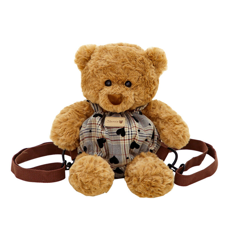 Рюкзак-медвежонок унисекс Barbne Linen, 33CM EU, Bib & Brace Bear