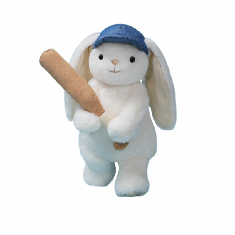 Плюшевая кукла унисекс McHugs Baseball Rite Rabbit, Заяц с клюшкой для гольфа