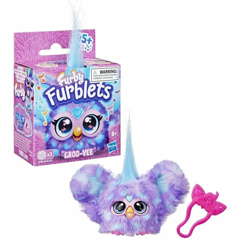 Hasbro Furby Furblets Plush Toy Ферби Интерактивные плюшевые игрушки с голосовой активацией и модными аксессуарами