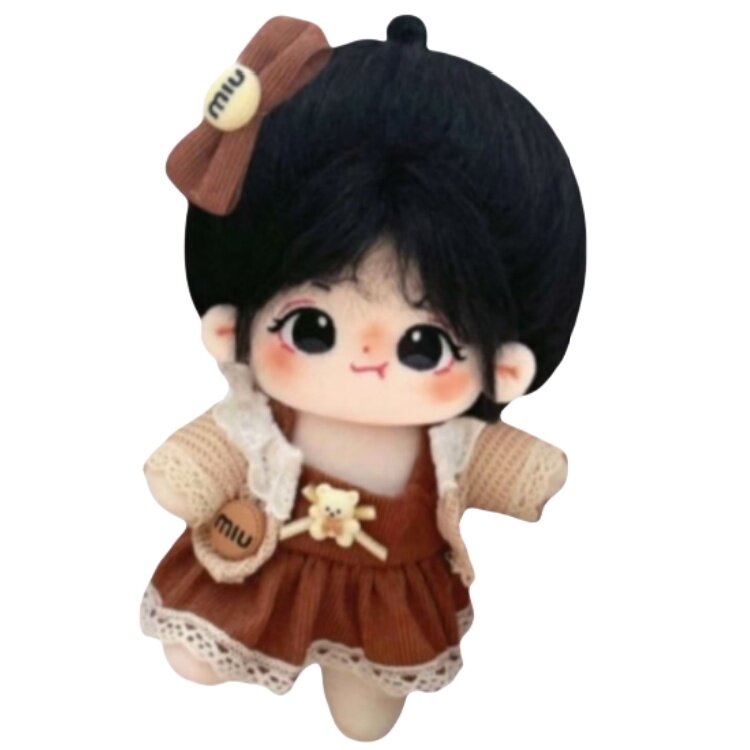 Куклы унисекс AIQING CAOZHILIAN, 20CM EU, Difficult to Please+Brown Bear Clothing (Including Hair Clip)