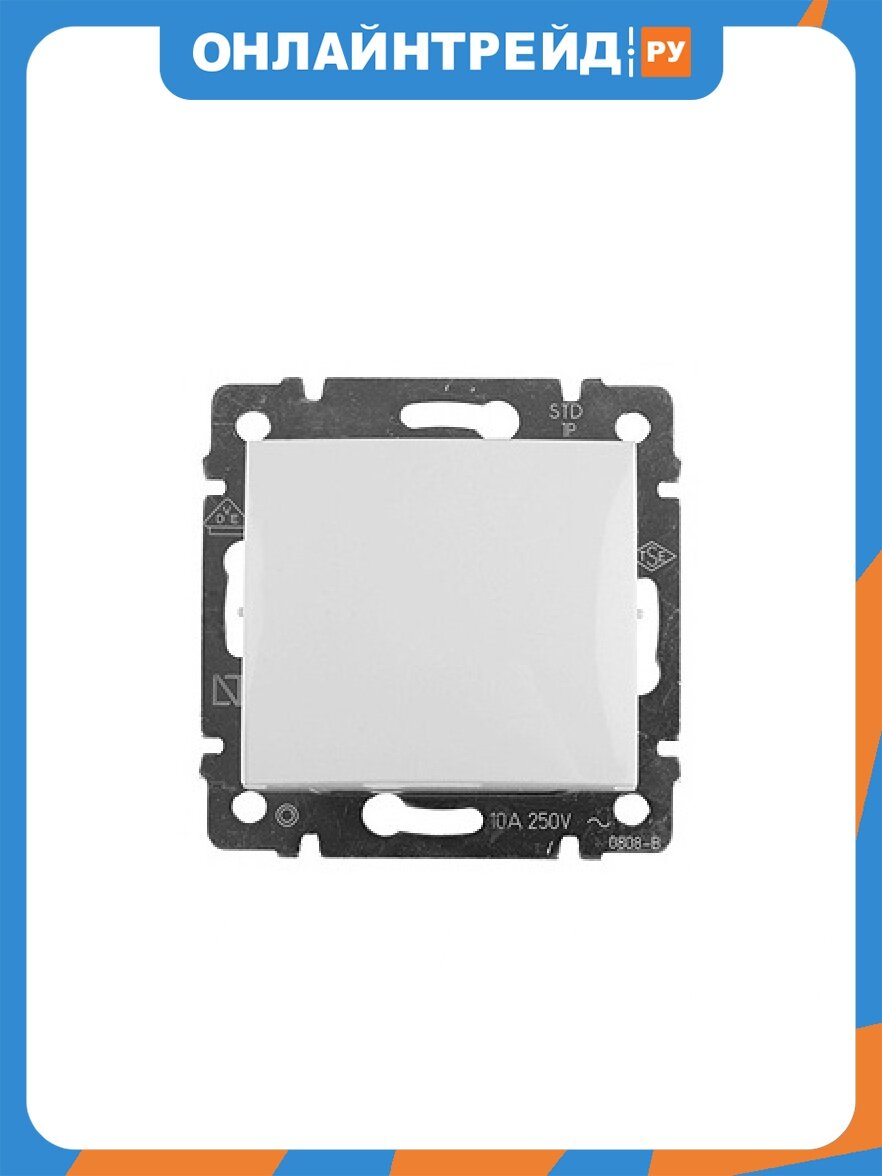 Выключатель Legrand VALENA 10A, белый, 774401