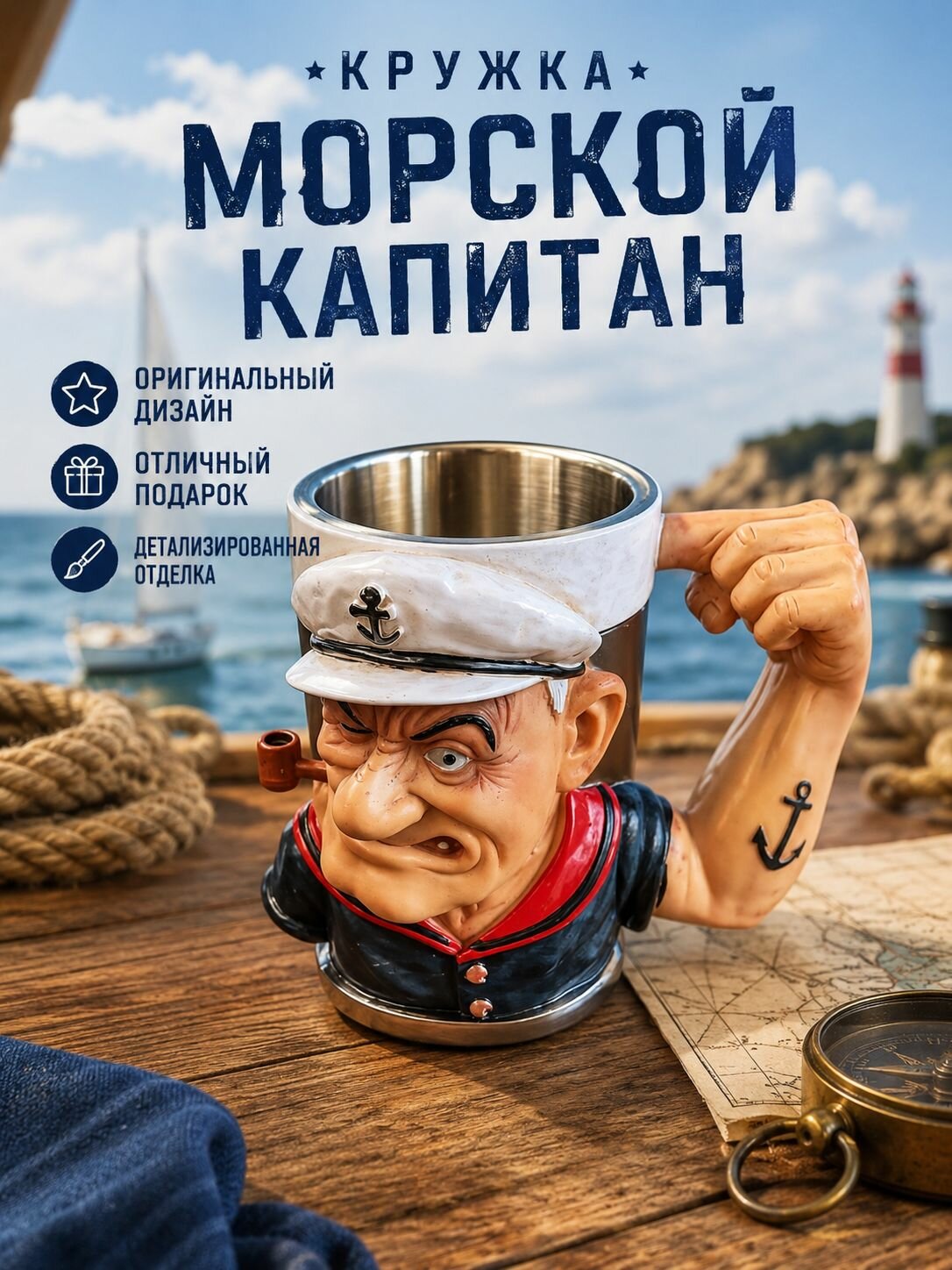 Кружка "Кружка "Папай" 220 мл 1 шт
