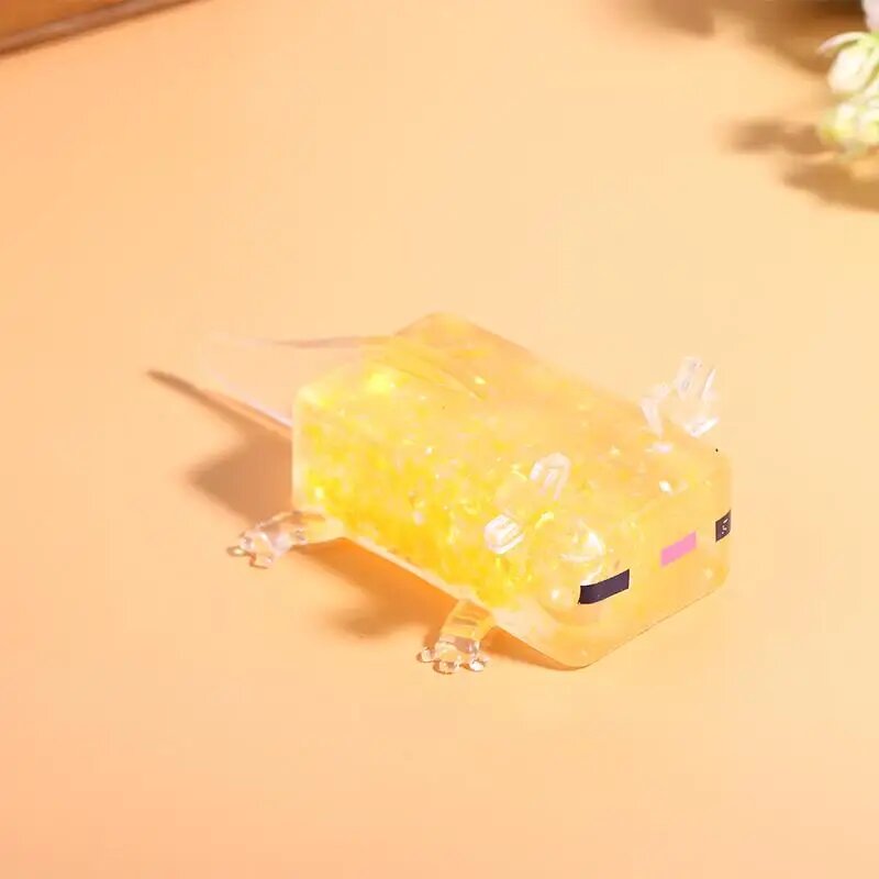 Жёлтый аксолотль игрушка антистресс