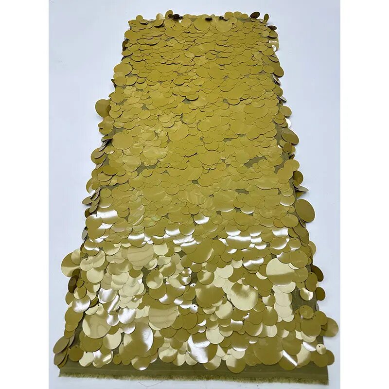 Ткань сетчатая с бисером и пайетками для вышивки polyester 125x90см Зеленый, Army green