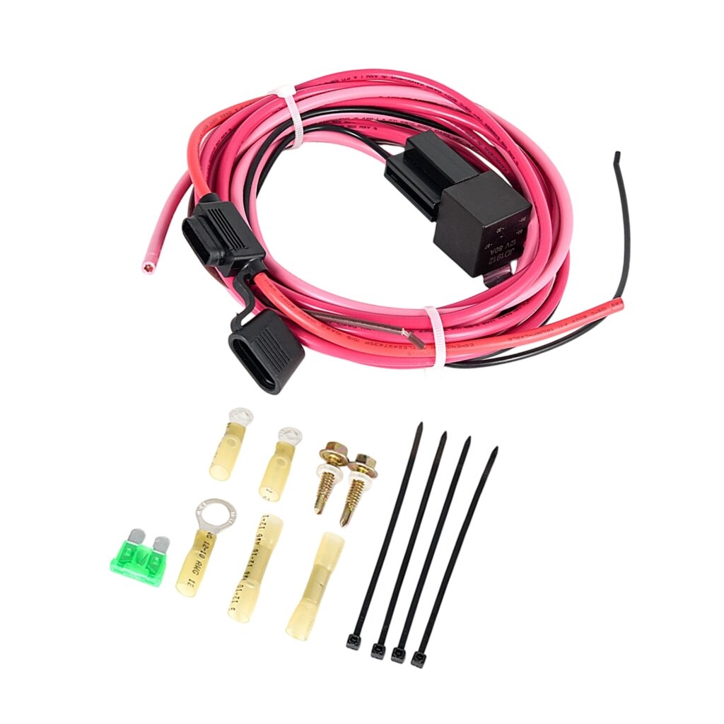 Motorcycle Car Fuel Pump Relays Wire Kit 12V 40A with Labeled Harness Lengths