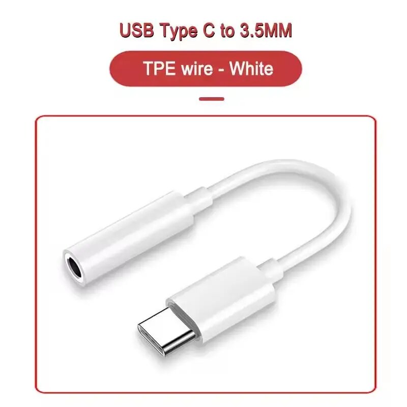 Аудиоадаптер-конвертер USB Type-C На 3,5 Мм Jack Для Наушников, Цифровой Кабель Aux Для iPhone 17/16/15 Pro, Samsung, Xiaomi