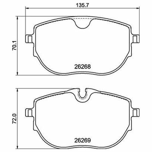 Колодки тормозные Brembo P85187