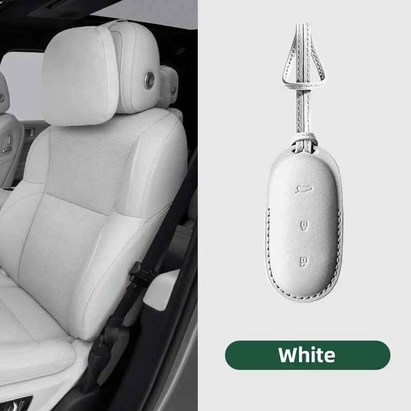 Кожаный чехол для ключей White B Li Lixiang L6 L7 L8 L9