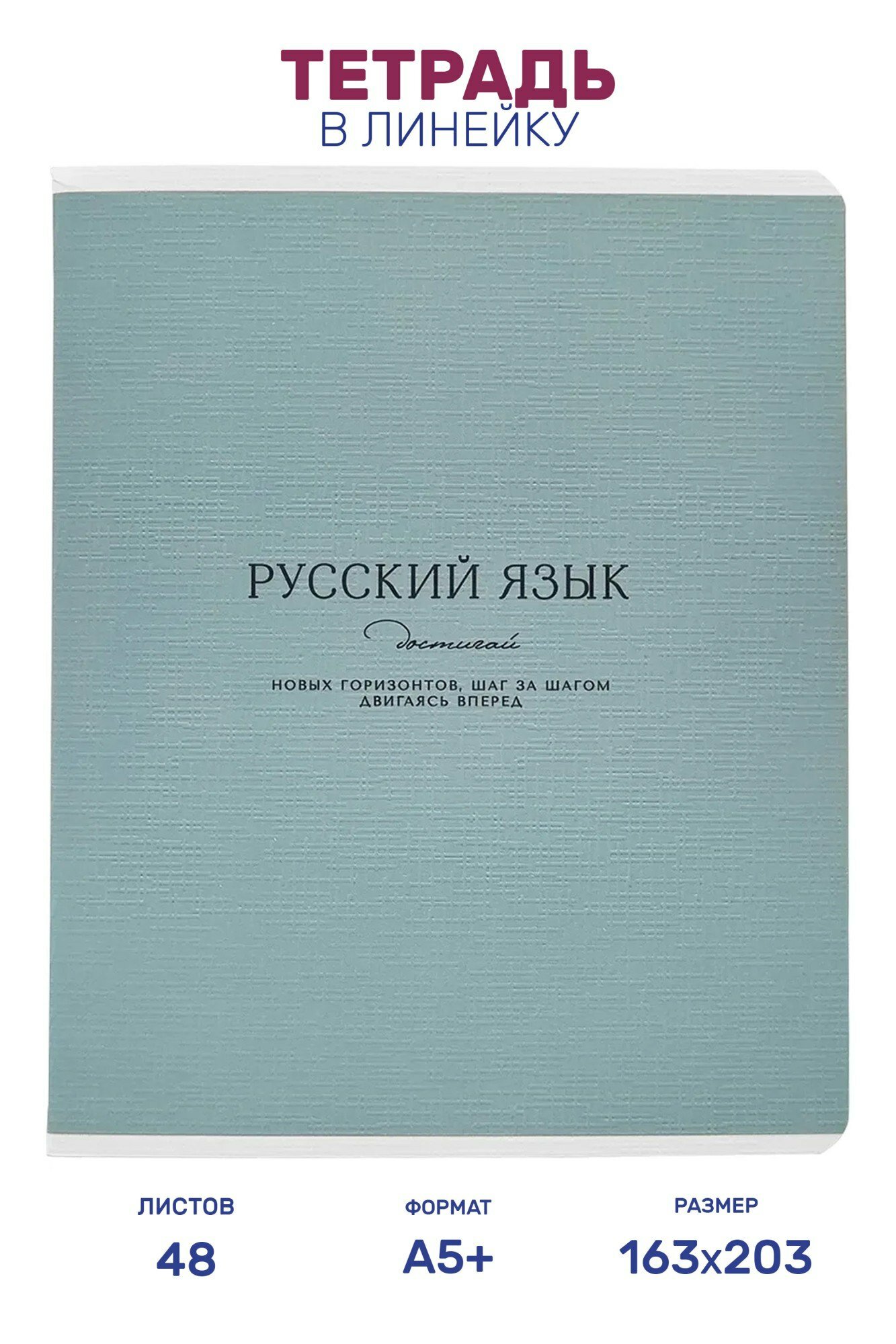 Тетрадь предметная "Русский язык" 48 листов, в линейку, серии "Dreamy", Be Smart