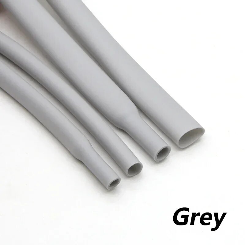 Силиконовая термоусадочная трубка, Grey, 1.5 мм, 1 метр