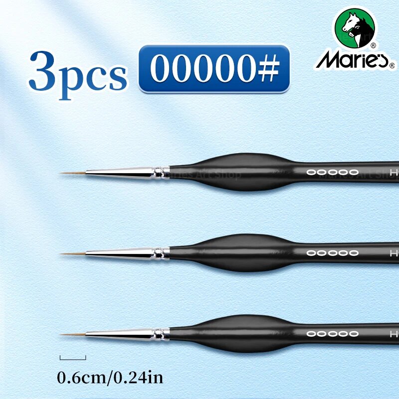Набор кистей Marie's для акриловой живописи 3pcs 00000
