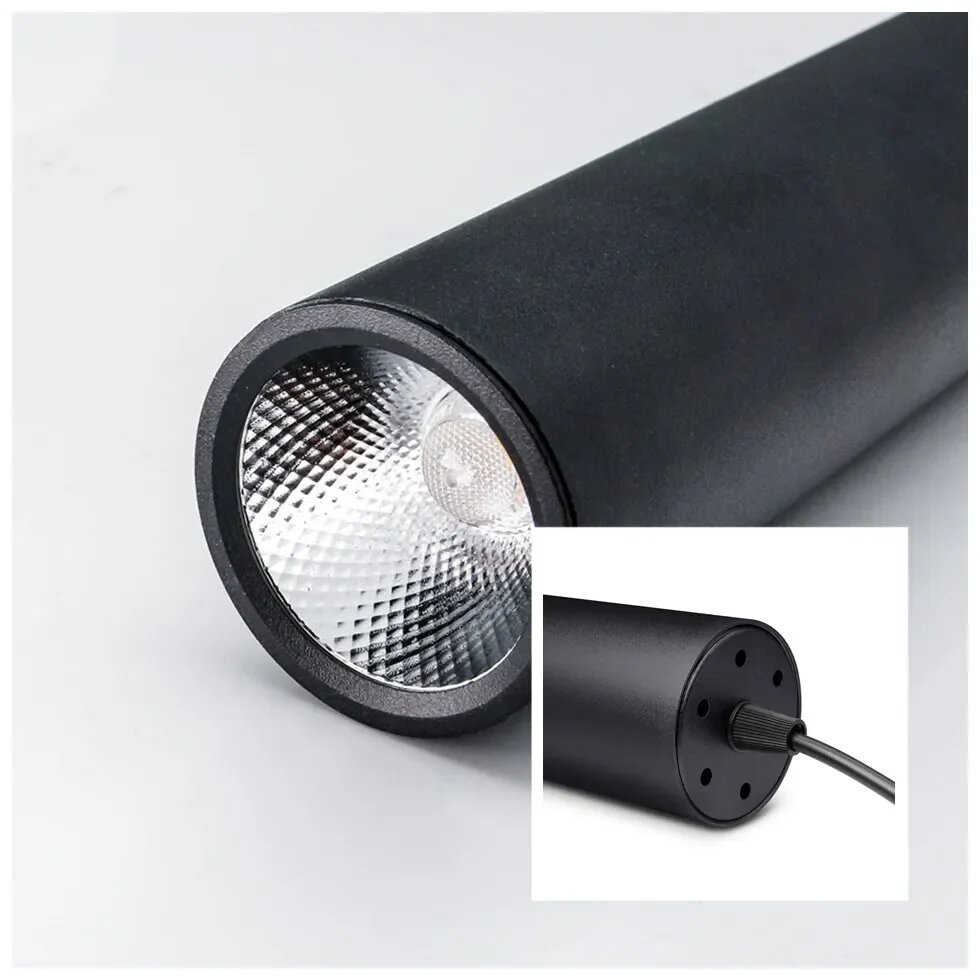 Подвесной светильник LED, черный, DALI 2700-6500K