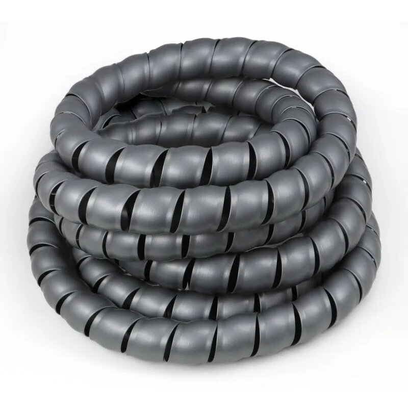 Спиральная трубка для кабеля Spiral Wrapping 8-35 мм Серый, Grey, 3 meters, 10 мм