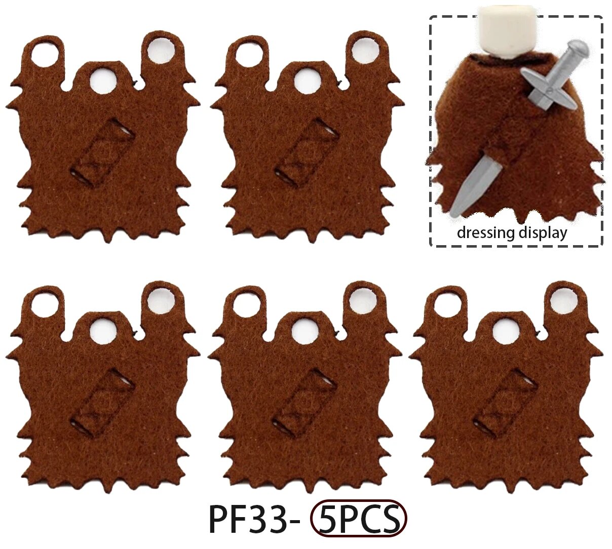 BRICKPANDA пластиковые блоки для сборки военный камуфляжный плащ PF33-5PCS