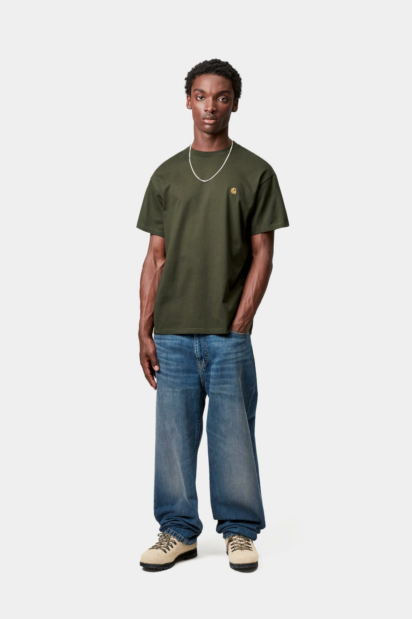 Футболка Carhartt WIP Chase, размер XL, Olive — фото 1