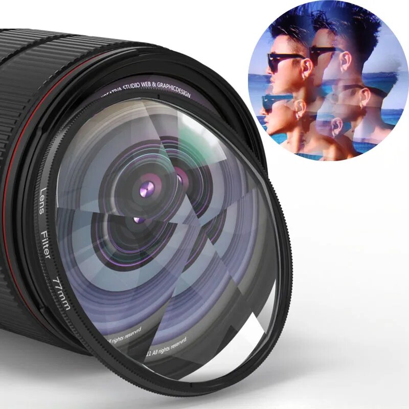 Призматический фильтр KnightX 77mm 5 Prism