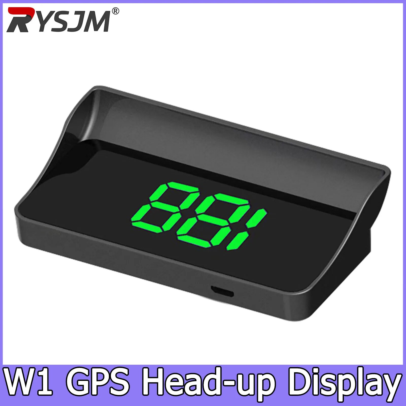 W1 GPS HUD-проектор спидометра, зеленый
