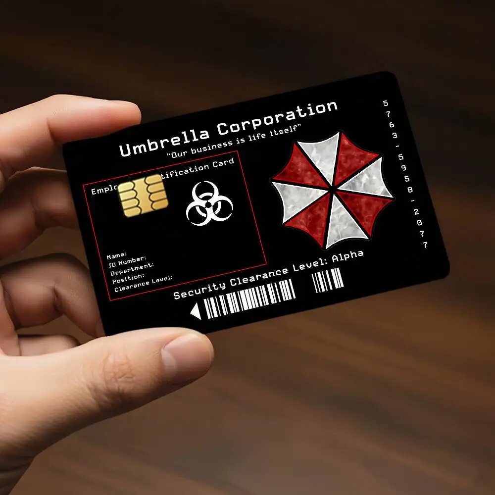 Наклейка Umbrella Corporation Resident Evil, красная, Z2